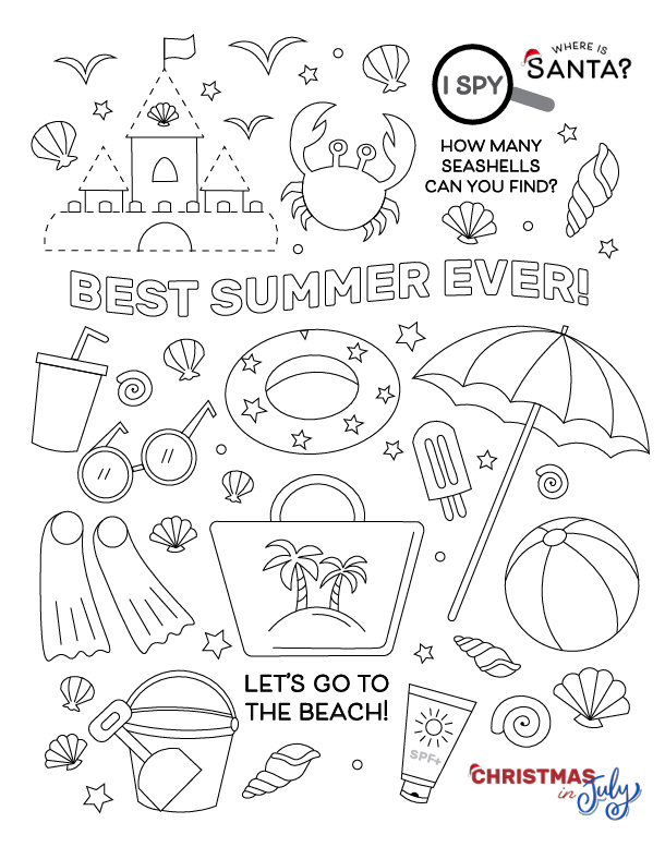 Grab Our Christmas in July Gift to YOU - FREE Activity Sheets!